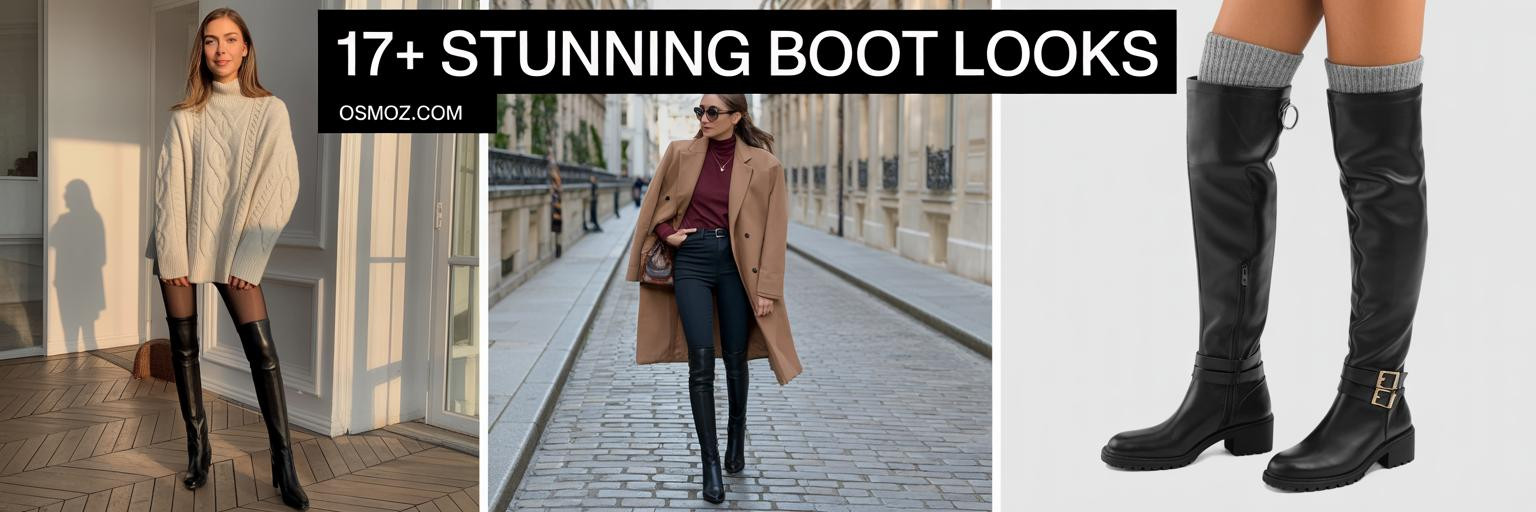 17+ Stunning Long Black Boots Outfit Ideas You'll Love