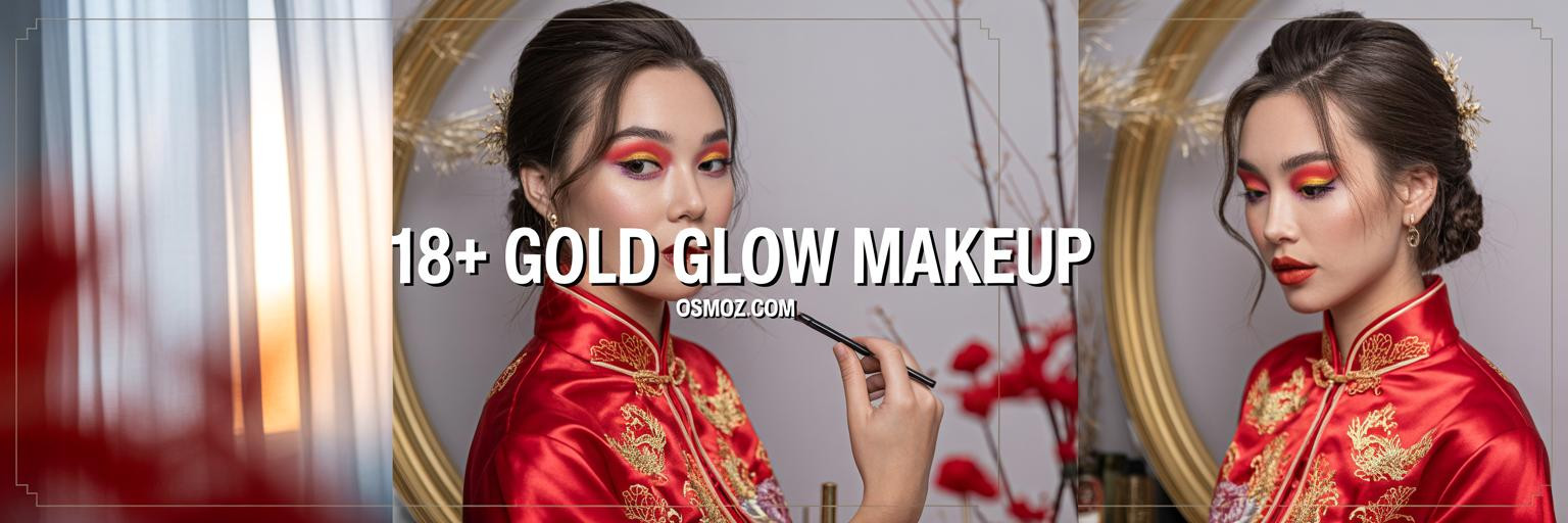 18+ Chinese New Year Makeup Looks That Glow With Gold