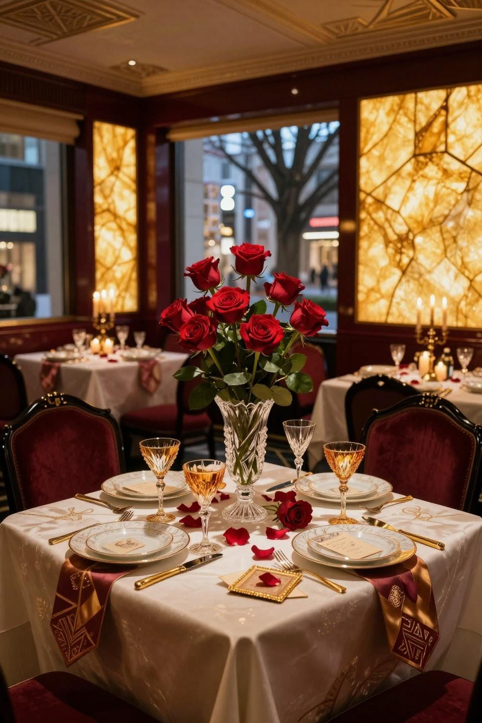 13+ Valentines Day Decorations Restaurant Interiors Wrapped in ...