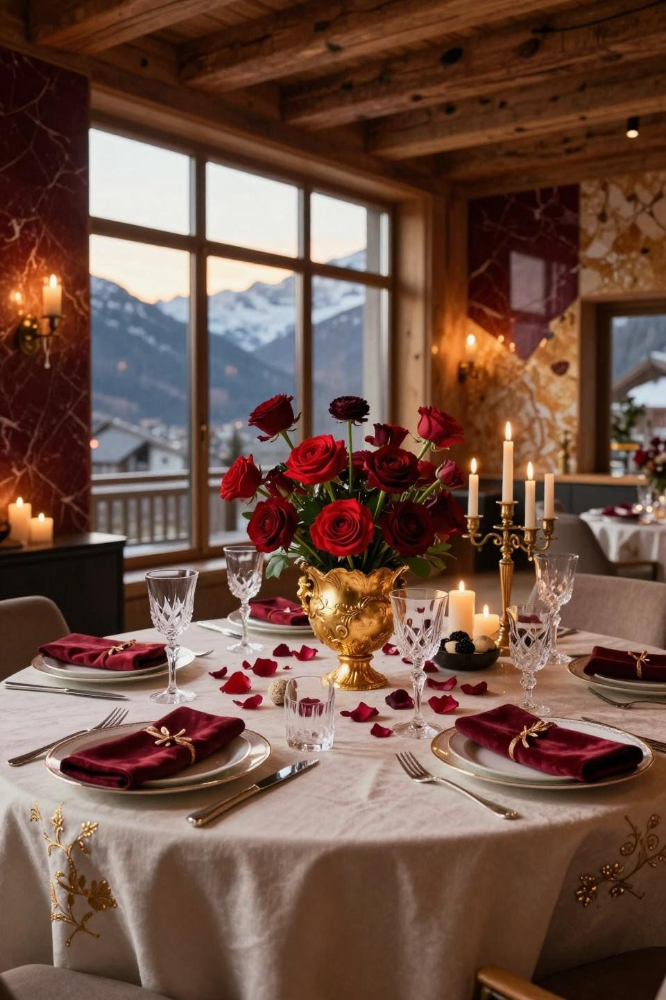 13+ Valentines Table Decor Ideas for Romantic Candlelit Dining