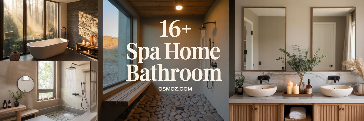 16+ Spa Home Bathroom Designs Rooted in Calm and Natural Stone