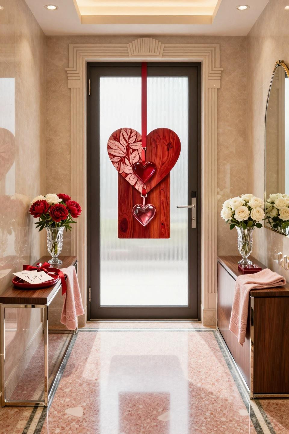 17+ Valentines Door Hanger Ideas in Sculptural Steel and Blush