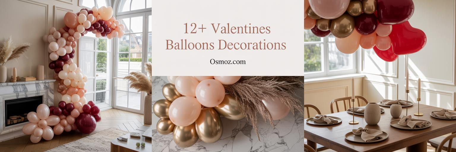 12+ Valentines Balloons Decorations for Romantic Spaces
