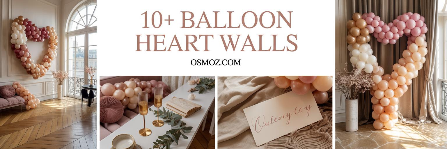 10+ Valentine's Day Balloon Heart Wall Designs for Romance