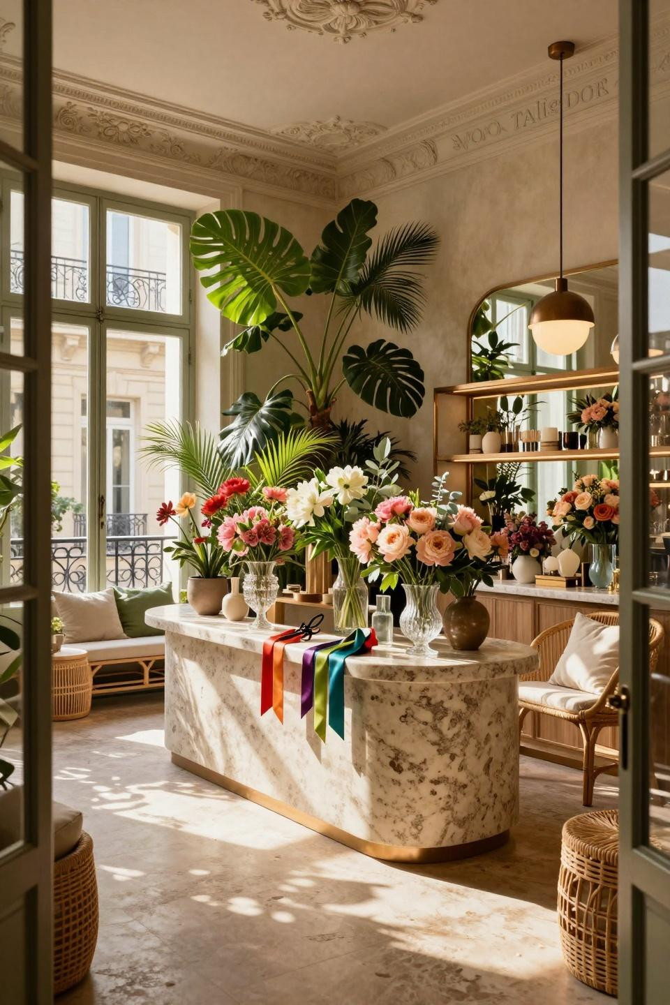 17+ Flower Bar Ideas for a Light-Filled Bouquet Studio