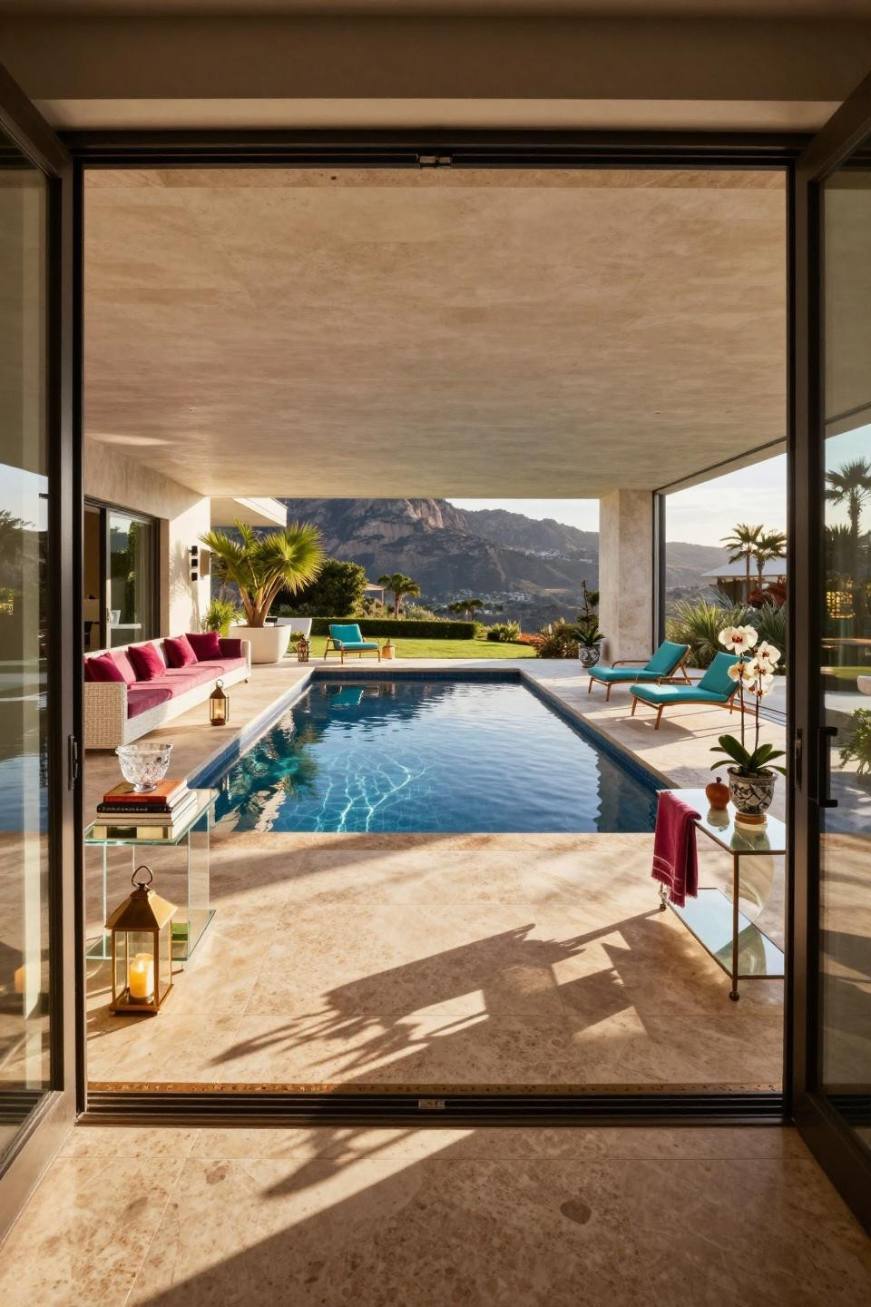 17+ Pool Deck Decorating Ideas with Coastal Calm and Light