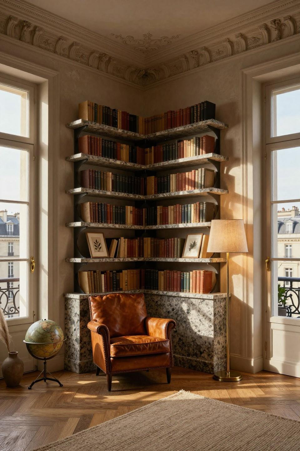 25+ Corner Bookshelf Designs That Transform Any Room Into a Personal ...