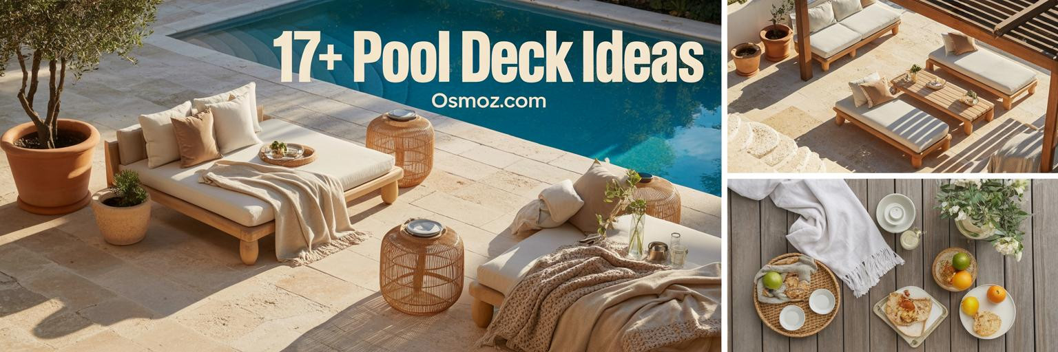 17+ Pool Deck Decorating Ideas with Coastal Calm and Light