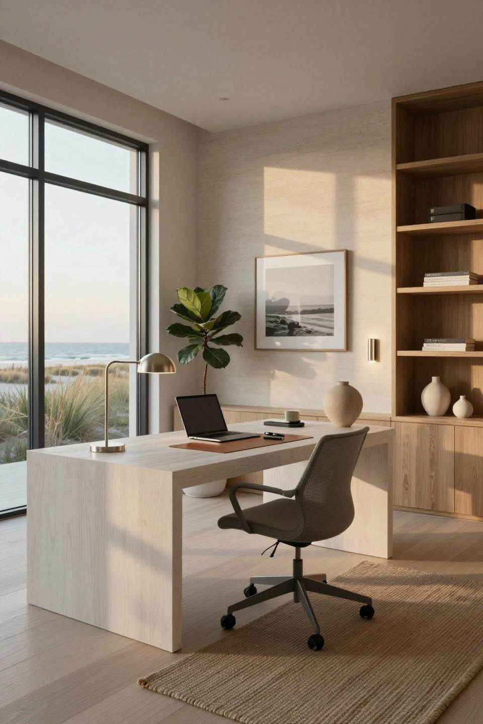 18+ Work From Home Set Up Minimalist Ideas for Serene Focus