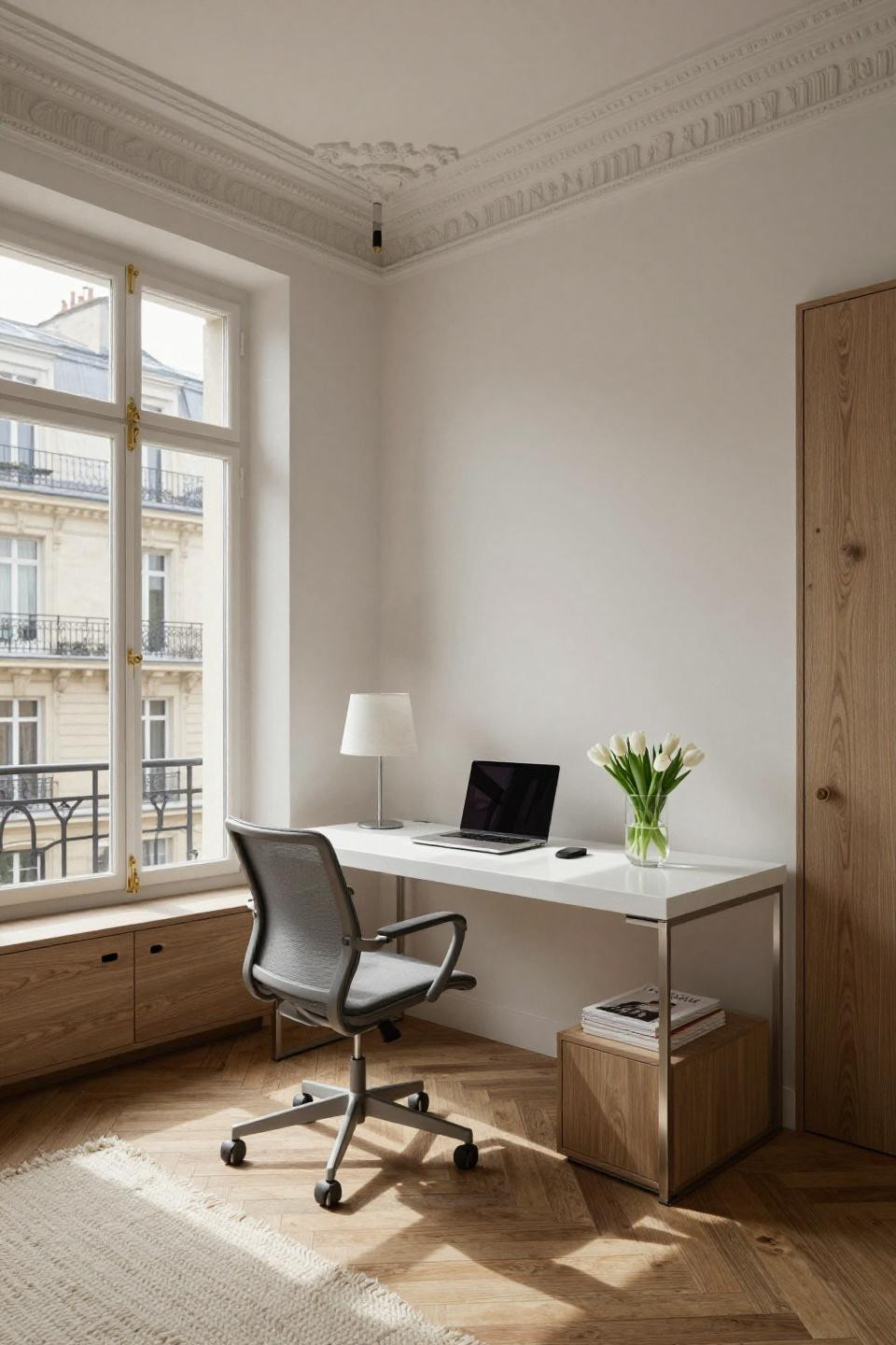 18+ Work From Home Set Up Minimalist Ideas for Serene Focus
